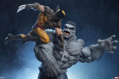 Marvel Estatua Premium Format Grey Hulk vs Wolverine | Frikipolis.com
